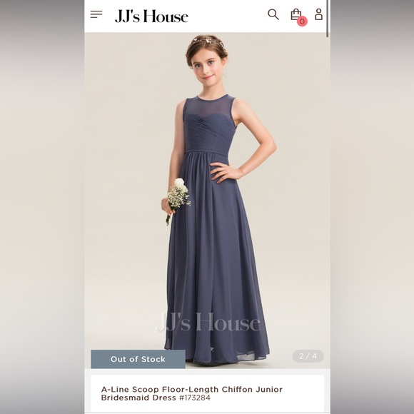 JJs House | Dresses | Jjs House Junior Bridesmaid Dress In Stormy ...